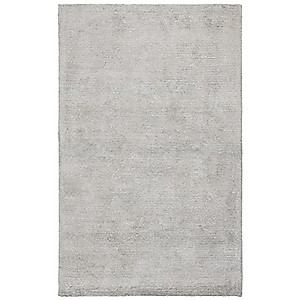 SAFAVIEH Himalaya Collection 5' x 8' Grey HIM152F Handmade Premium Wool & Viscose Area Rug