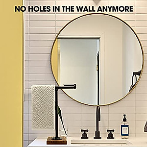 YESSAP Hand Towel Holder, T-Shape Height 17'' Black Hand Towel Holder Stand, Free Standing Hand Towel Holder for Bathroom Countertop