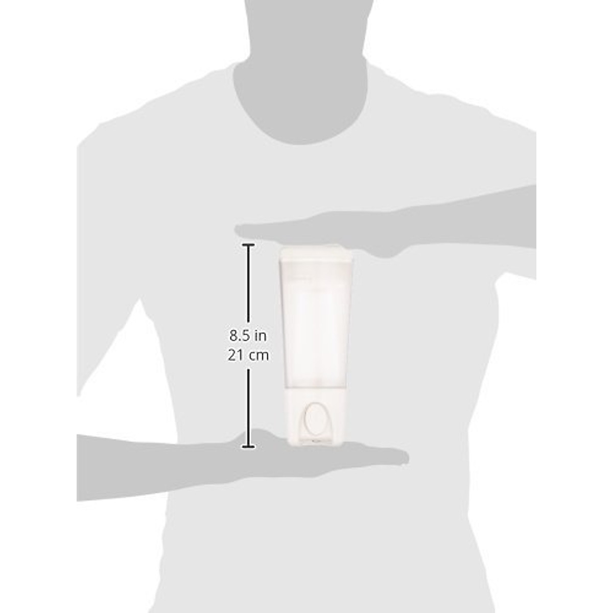 Better Living Products 72350 Clear Choice 3-Chamber Shower Dispenser, White