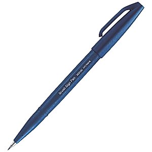 Pentel Brush Sign Pen Blue/Black