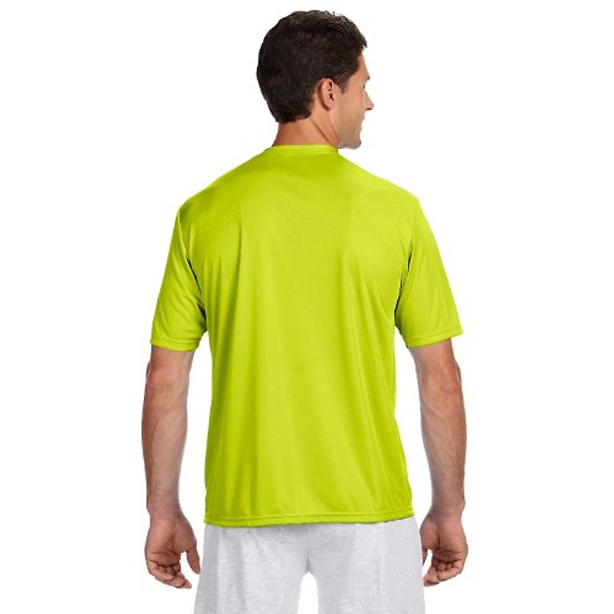 A4 Mens Cooling Performance Crew, XL, Safety Yellow