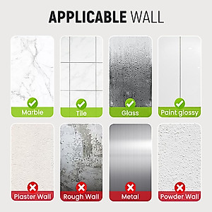 SICOSPI Suction Cup Hooks for Shower, 2024 Newest Stainless Steel Waterproof Suction Cup Hooks, Hold No-Drill Hooks, Reusable Towel Hooks for Bathrooms, Removable Towel Hooks (1, Silver)