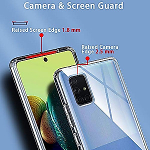 ANNSD Samsung A71 5G Case, Scratch Resistant & Anti Slip Crystal Clear Soft TPU Slim Fit Case for Samsung Galaxy A71 5G/A71 5G SM-A716 Phone(NOT Fit with A71 4G SM-A715F/DS)(Clear)