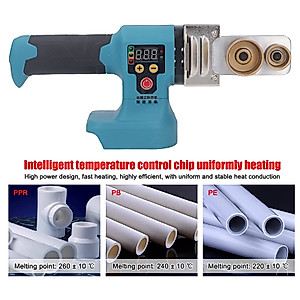 Oreb PPR Pipe Welder, Plastic Pipe Welding Machine Water Pipe Hot Melt Machine, 20mm 25mm 32mm Molds, Digital Display Tube Electric Heating Hot Melt Tool for PPR PE HDPE Tube