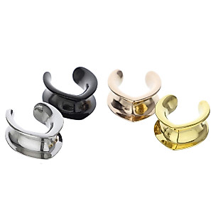 1 1/8 inch 28mm 316L Surgical Steel Teardrop Ear Weights Saddle Hanger Spreader Gauges Piercing Tunnels Plugs Stretching Kit