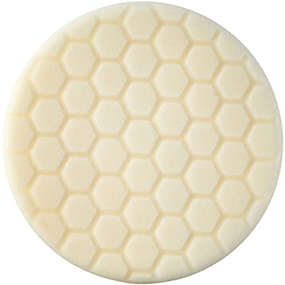 Chemical Guys BUFX_104_HEX6 Hex-Logic Light-Medium Polishing Pad, White (6.5 Inch Pad made for 6 Inch backing plates), Gray, 1 Pad Included