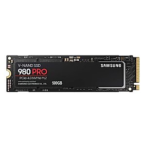 SAMSUNG 980 PRO 500GB PCIe 4.0 NVMe M.2 SSD V NAND Technology MZ V8P500BW