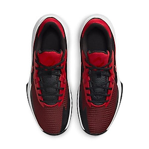 NIKE Men's Sneaker, Black University Red Gym Red, 12.5