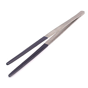 DDP TWEEZERS STEAM & ULTRASONIC CLEANING PLASTIC COATED TIPS SET OF 3PCS 8" 10" 12"