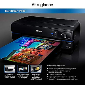 Epson SureColor P800 17" Inkjet Color Printer,Black