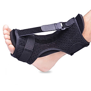 Fasciitis Night Foot Splint, Adjustable Achilles Tendonitis Night Brace Foot Support - Steel Sheet (37 X 23 X 32cm)