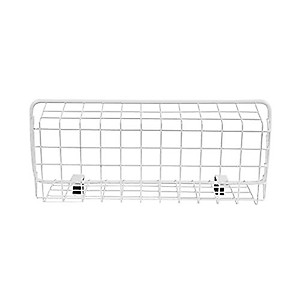 Spectrum Diversified Grid Storage Basket, Small, White