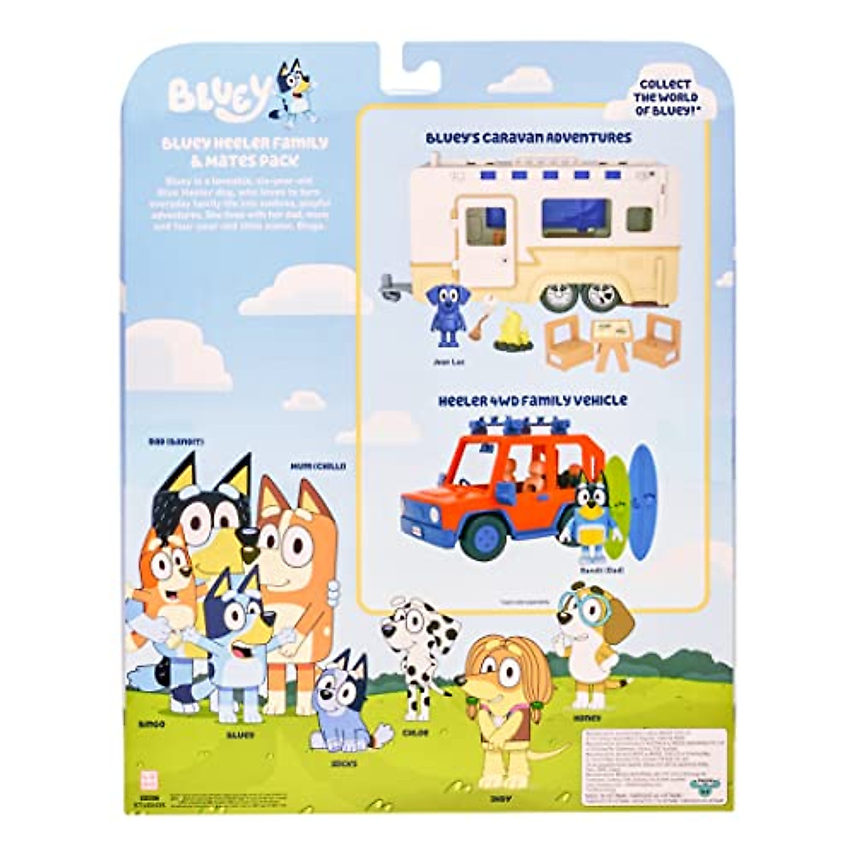 Bluey Heeler Family Figure Pack
