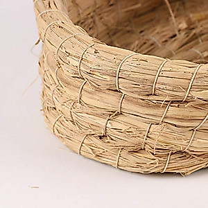 Jalin Straw Hamster Nest Hand-Woven Straw Pet Nest (20 * 16 * 15CM)
