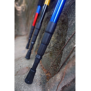 Rubber Tips Cover（8 Pack ） Replacement for Walking Sticks Hiking Trekking Poles Collapsible (Black)