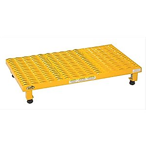 Vestil AHW-L-1936 Steel Adjustable Work-Mate Stands 35-1/4 in. x 19-9/16 in. x 6-3/4 in. 500 Lb. Capacity Yellow