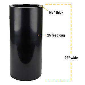 25 ft Roll Airdam/Body Extension Plastic, White 1/8 Thick