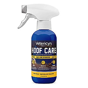 Vetericyn Equine Hoof Care for Sole and Frog Damage Caused by Thrush, White Line Separation, and Seedy Toe – 8 Ounces