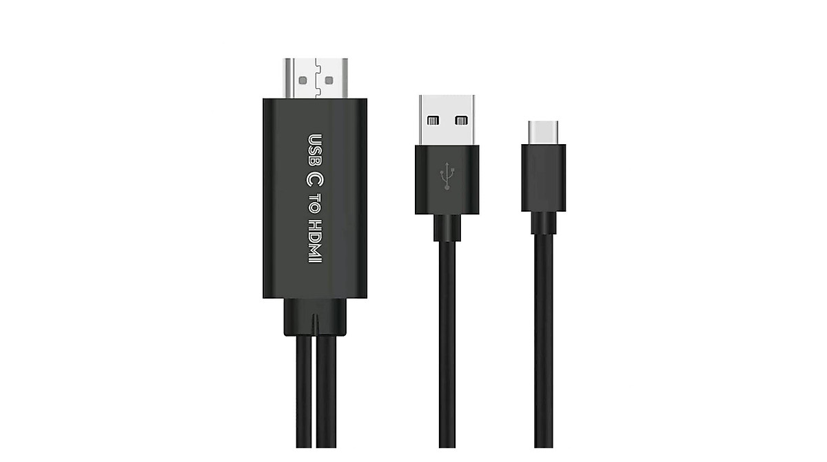 USB-C to 4K HDMI Adapter AV Cable TV Video Hub Type-C Charger Port Projector Converter ...