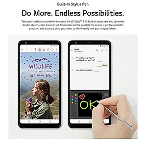 LG Stylo 5+ Plus LM-Q720AM, 4G LTE, US Version, 32GB, 3GB RAM, Aurora Black - AT&T Unlocked (T-Mobile, Metro, Cricket)