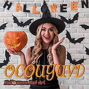 Halloween Short Press on Nails Square Fake Nails Red Glitter Blood Nail Tip Designs Stick on Nails with Spider Nude Acrylic Nails Short Halloween Fake Nails for Women 24Pcs