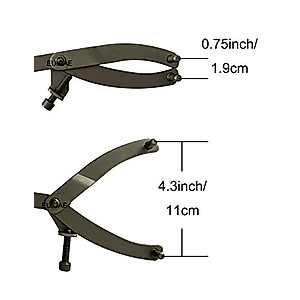 Spanner Wrench Clutch Wrench Adjustable Wrench Holder Hub Flywheel Sprocket Spanner Wrench Set Fan Clutch Removal Tool Tools Scooter Motorcycle Accessories (Type A+B)