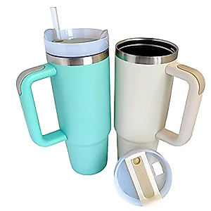 30 oz Tumbler with Handle and Straw Lid for Water, Double Wall Vacuum Sealed Stainless Steel Insulated Tumblers, Travel Cup for Hot and Cold Beverages, Travel Coffee Mug；