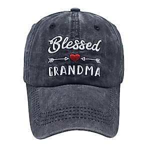 Waldeal Blessed Grandma Baseball Cap for Women, Vintage Adjustable Dad Hat