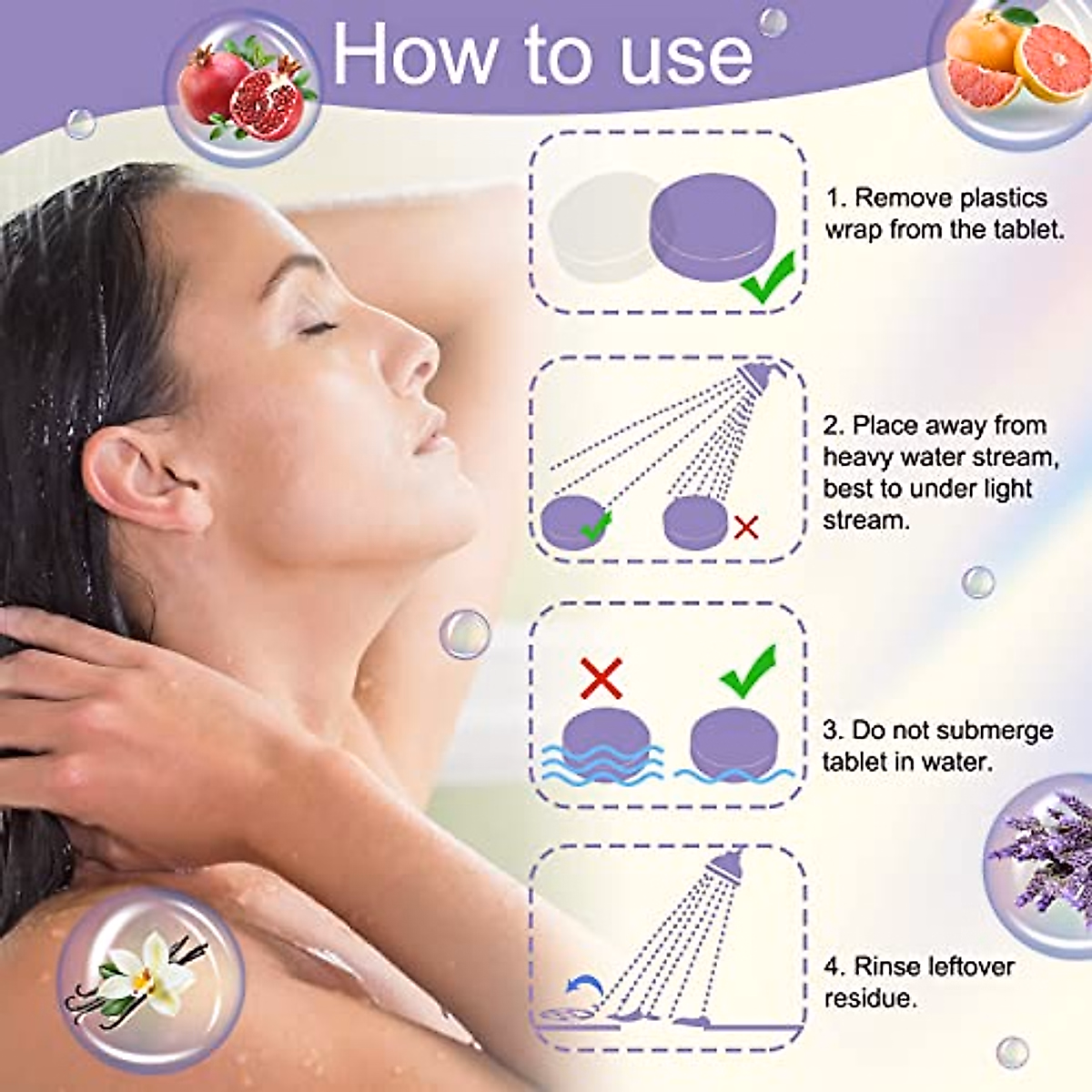 Shower Steamers Aromatherapy Shower Bombs Christmas Self Care Relaxation Gifts for Women and Men Includes Eucalyptus for Shower -XL 6packs