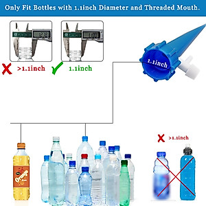 CZS 20 Pack Self Watering Spikes for Plant, Self Watering Planter Insert, Plant Watering Spikes with Adjustable Control Valve Switch, Plant Watering Devices for Indoor Outdoor Potted Plants