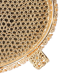 Tomotato Fruit Tray, European Style Fruit Tray Zinc Alloy Fruit Plates Decorative Food Dessert Storage Plate Snack Storage Dish for Home Kitchen