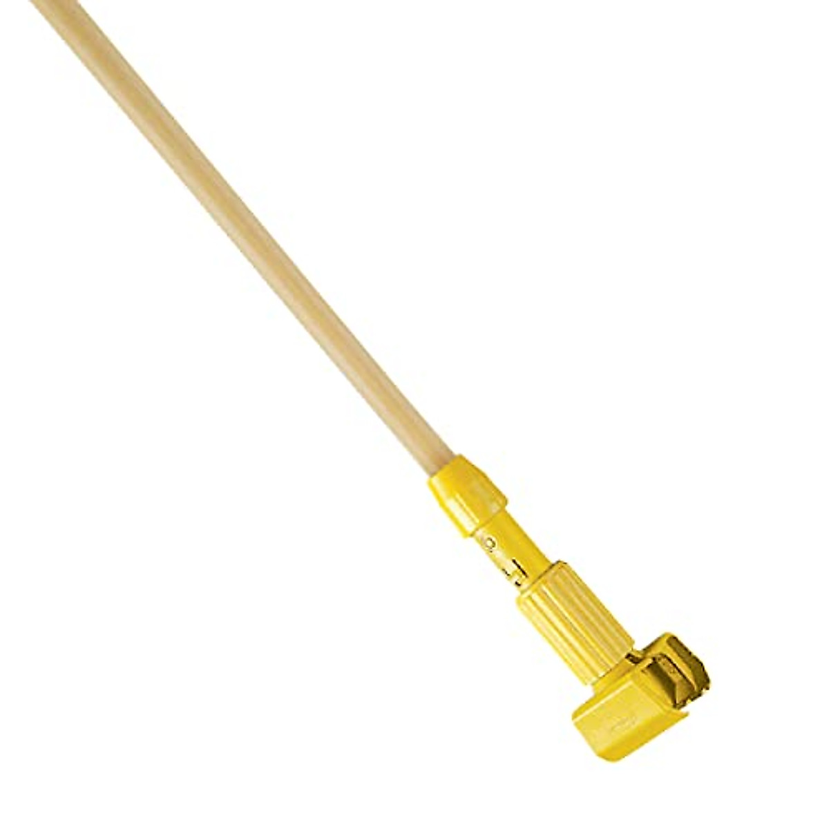 Rubbermaid Commercial Products Wood Mop Handle, 60-Inch, Lightweight Wet Mop Gripper with Heavy-Duty Clamp Handle for Floor Cleaning