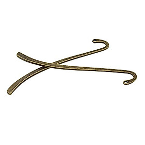 Baosity 20 Pieces Designs Metal Bookmarks Book Mark with Hook Beading Jewelry Findings Crafts x 14mm , Antique Bronze