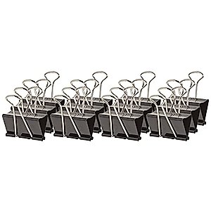 ACCO Binder Clips, Large, 1 Box, 12 Clips/Box (72100)