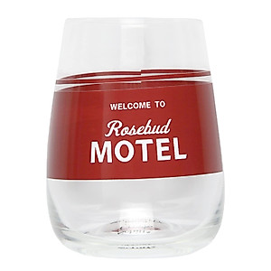 CultureFly Schitt's Creek Merchandise Welcome To Rosebud Motel 16 Oz. Stemless Wine Glass