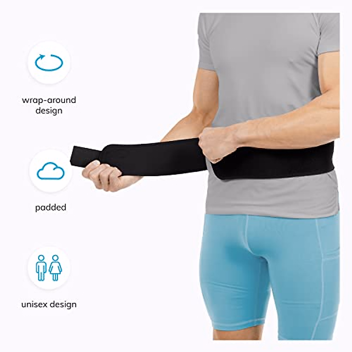 BraceAbility Anterior Pelvic Tilt Brace - Rotated Hip Posture Alignment Correction Belt for Tilted or Twisted Pelvis Girdle Pain, Posterior Pregnancy SPD Treatment, Lower Crossed Syndrome Support