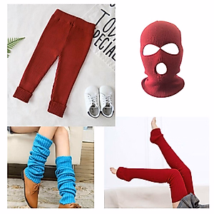 Fabric by The Yard 1 * 1 Heavy Rib 4 Ways High Stretch Knit Fabric Cotton Spandex Ribbing Fabric Good for Cuff Neck Hoody Bottom Legging Waist Band 1 Yard Wine Red