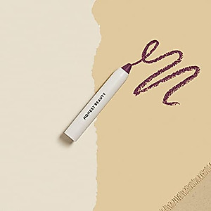 Honest Beauty Lip Crayon-Demi-Matte, Mulberry with Jojoba Oil & Shea Butter | Lightweight, High-Impact Color | EWG Certified + Dermatologist tested + Hypoallergenic & Cruelty free | 0.105 oz.