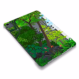 Cute Painted Forest Nature Landscape case Compatible with iPad Mini Air Pro 7.9 8.3 9.7 10.2 10.9 11 12.9 inch Pattern Cover New 2022 2021 Trifold Stand 3 4 5 6 7 8 9 Generation 517 (10.9" Air 4)