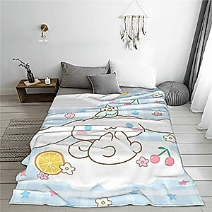 TuiXinAP Blanket Soft Cozy Flannel Lightweight and Comfortable Bedroom Living Room Sofa Throw Blankets for Adults Kids,50''x40''