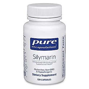 Pure Encapsulations Silymarin | Milk Thistle Extract Supplement for Liver Support and Antioxidant Activity* | 120 Capsules