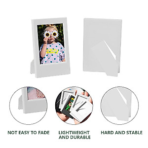 wogozan Mini 3 Inch Photo Picture Frames for Fujifilm Instax Mini 12/11/99/90/9/8/7+/EVO Classic Polaroid 2x3 Frame Wallet Size Photo Desktop Display Black & Grey (10 Pack)