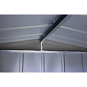 Arrow Sheds Amazon Exclusive Classic 10' x 8' Charcoal Steel Storage Shed with Included Floor Frame Kit