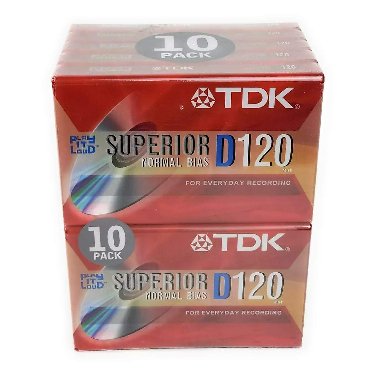 TDK D120 Dynamic Audio Cassette Tapes (10 pack)