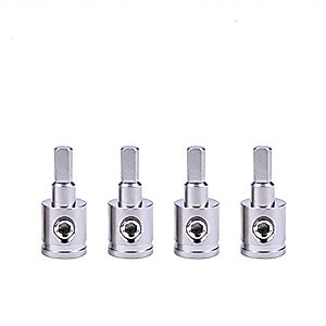 Amp Input Reducer 4pcs 1/0 Gauge to 4 Gauge Wire Reducer Power/Ground Input Reducer Connection Brass with Nickel Plated