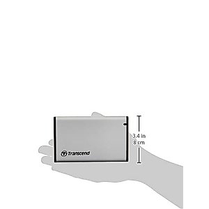 Transcend 2.5” SSD/HDD USB3.0 Enclosure, Aluminum case, UASP Supported, One Touch Backup - TS0GSJ25S3