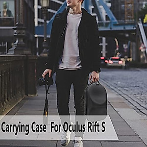 Anncus Hard EVA Bags Protect Cover Storage Box Carrying Case Pouch for Oculus Rift S PC-Powered VR Gaming Headset Accessories