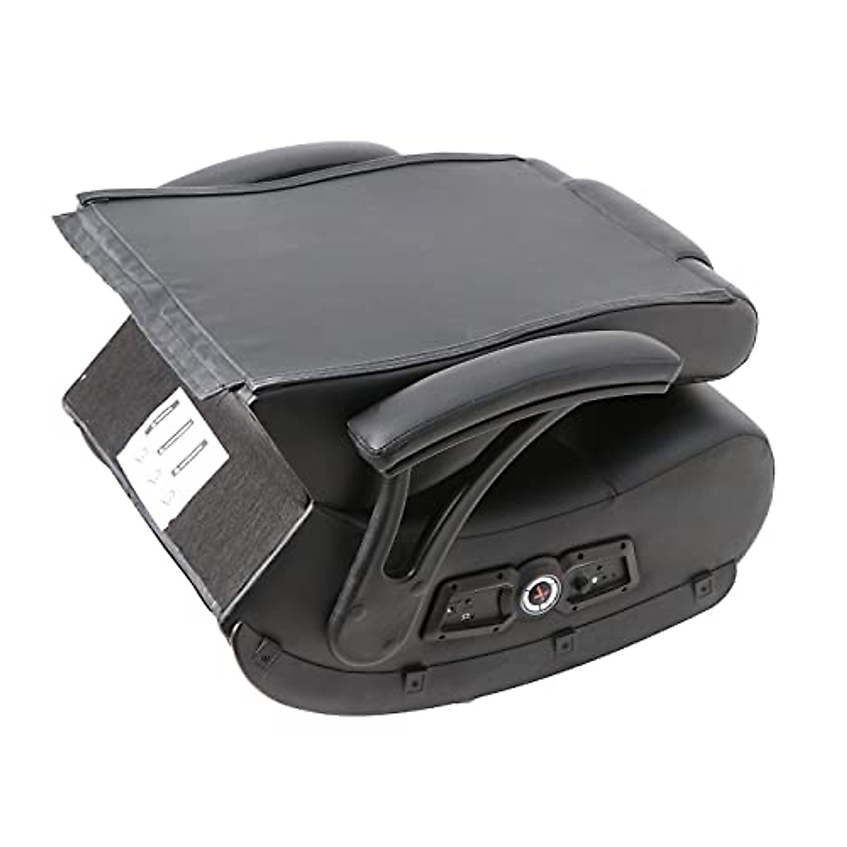 X Rocker Jynx Floor Gaming Chair, Headrest Mounted Speakers, 2.1 Bluetooth Audio System, Wireless, Recliner with Padded Armrest, 5111601, 37.01" x 22.83" x 34.65", Black