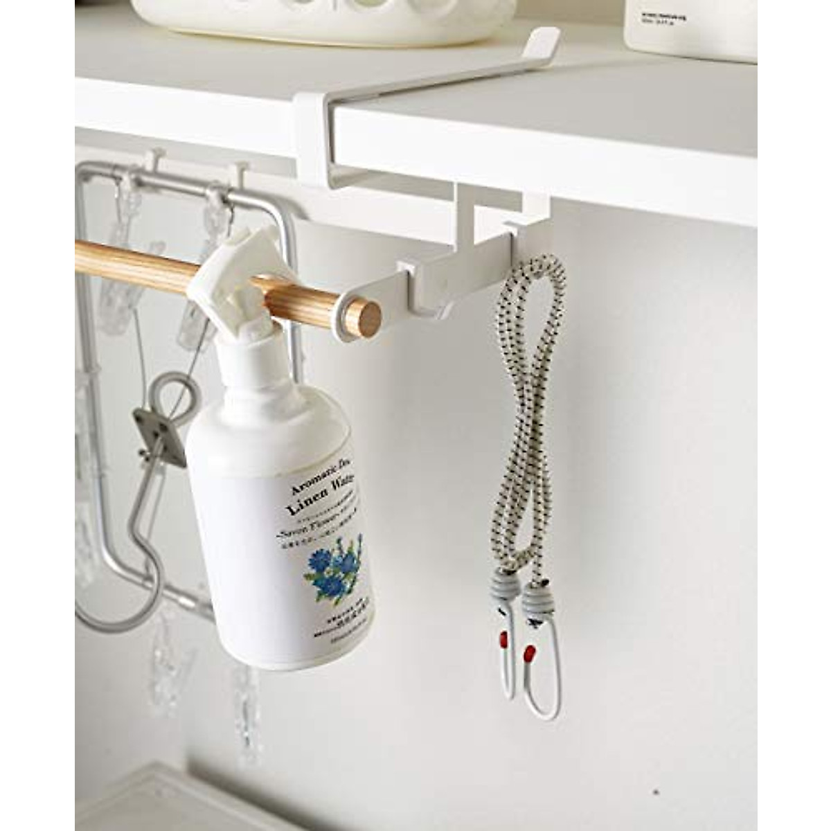 Yamazaki Home Tosca Under-Shelf Hanger Holder closet storage and organization systems, One Size, White