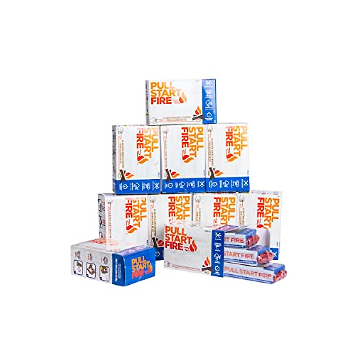 Pull Start Fire Pull String Firestarter | No Matches Required, Fire Starts in Seconds | for Campfires, Grill, Fireplace, BBQ | Lights Wet Wood, Easy to Use, Food Safe and Weather Resistant | 3 Pack